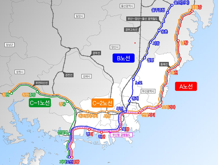 부산형 급행철도 BuTX, KDI 민자 적격성 통과